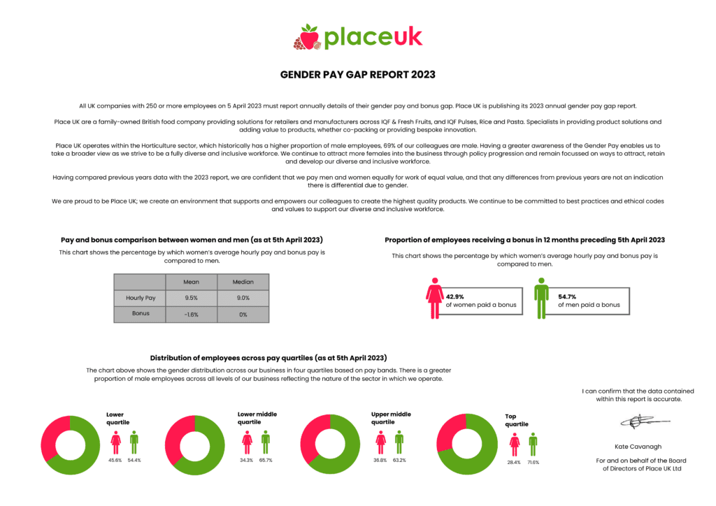 Pay Gap Report - Place UK
